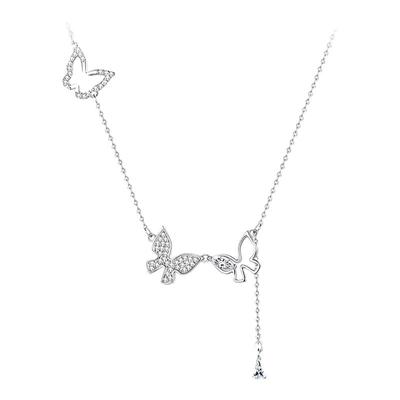 蝴蝶偏偏起舞唯美仙气项链