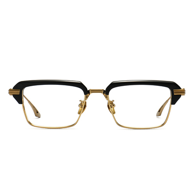 150MM纯钛高级感近视半框眼镜男款可配有度数大脸轻奢手工眉毛架