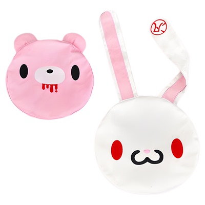 暴力熊兔子刺绣长耳朵贝雷帽子女