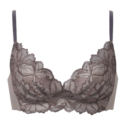 华歌尔聚拢防下垂无钢圈蕾丝文胸