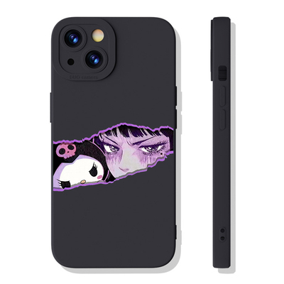 可爱库洛米手机壳适用华为P70P80富江一加ACE3Mate60pro镜子苹果17pro少女OPPOReno13VIVOS20小米1415三星S25