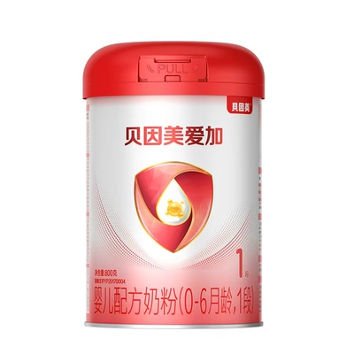 贝因美爱加1段婴幼儿奶粉800克