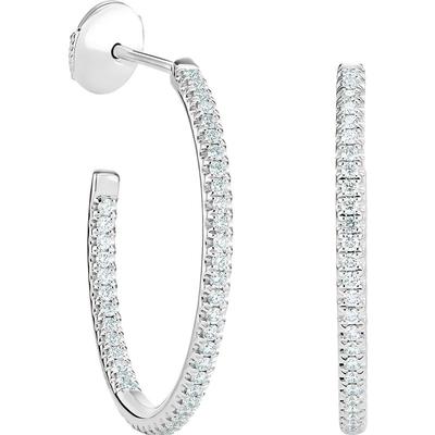 DeBeers白金钻石耳环