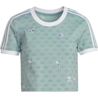 Adidas/阿迪达斯官方正品三叶草CROPPED TEE女子运动短袖HT3943