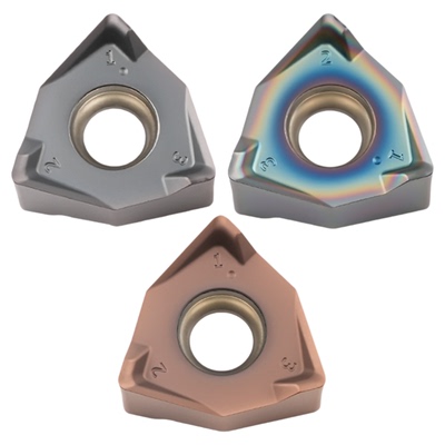 山高双面三角六刃 XNEX080608TR 快进给重切削数控铣刀片