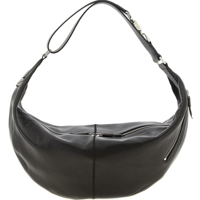 Lemaire 女士quiver clip 深棕色真皮单肩包25秋冬新款意大利代购