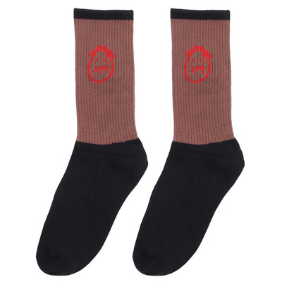 AJ1倒钩AJ4鬼脸Travis Scott AJ6棕色TS军绿搭配袜子男女高帮袜潮