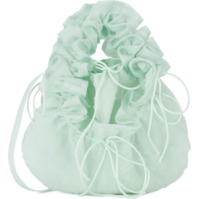 【新年礼物】CECILIE BAHNSEN女士薄荷绿泡泡纱手提包