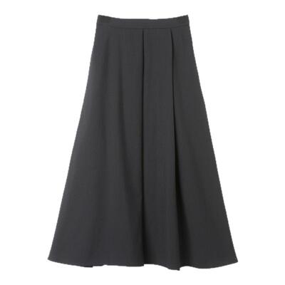 西町村屋不规则打褶长款半身裙女
