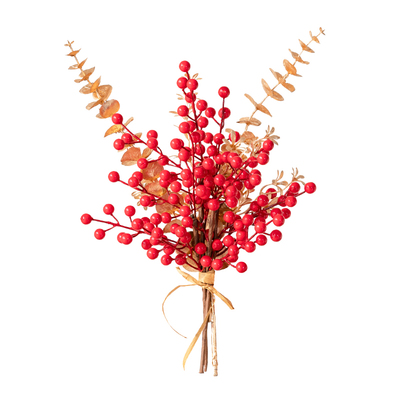 新年发财果红果花艺仿真花花束
