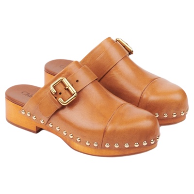 【全款预定】Chloe蔻依 25秋季新款JEANNETTE舒适木底鞋