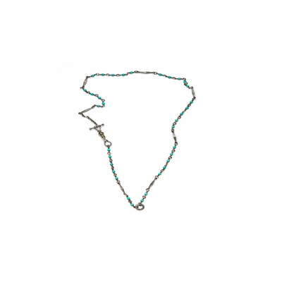 Arthur.k原创设计本手工天然矿石925银男女天然松石项链高级感