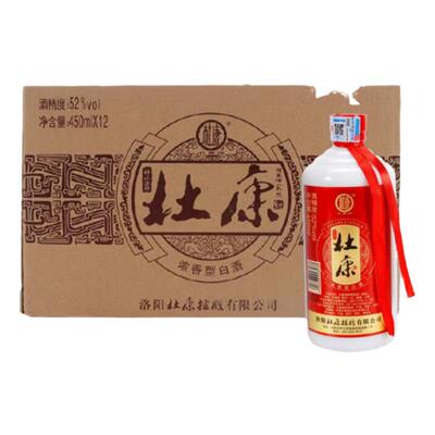 杜康酒简装酒乳玻42度450ml12瓶