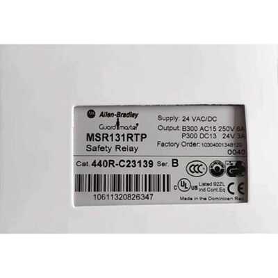 议价，AB安全继电器MSR131RTP440RC23139全新未使用可维修