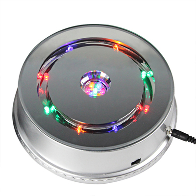 发光旋转充电灯座七彩旋转音乐盒