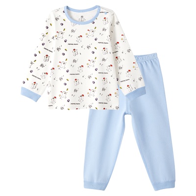 Goodbaby好孩子秋衣秋裤套装男宝宝秋冬纯棉保暖内衣儿童打底睡衣