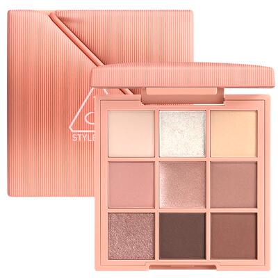 3CE九宫格眼影哑光橘棕盘