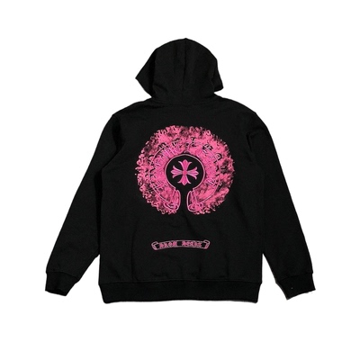 （刺绣+印花）马蹄十字架连帽衫