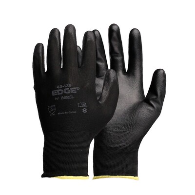 耐磨丁腈涂层涤纶防护手套