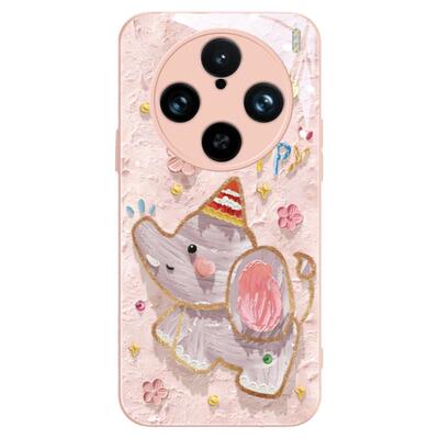 简约新款油画小象vivo女款手机壳