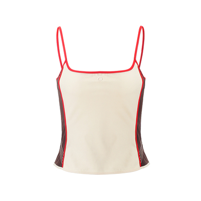 SoloForTwo 复古运动感背心 撞色拼接弹力修身吊带25夏季清凉单品