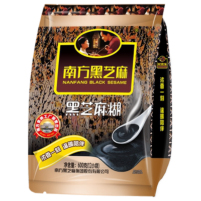 南方黑芝麻720g冲调无糖芝麻糊