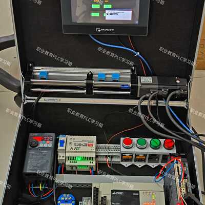 议价fx3uplc学习箱fx3u-32mt学习机伺服电机控制，变频器 模拟量