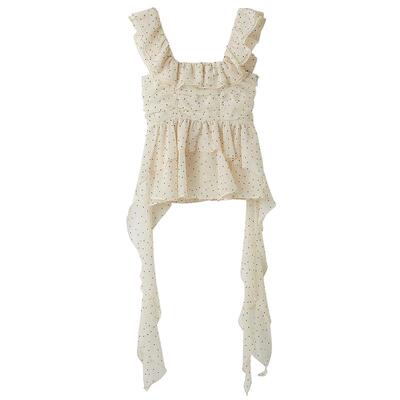 LILYBROWN收腰长飘带雪纺上衣