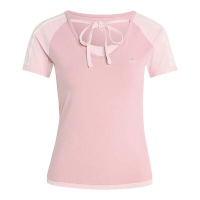 劲浪体育adidas阿迪达斯三叶草夏季女子运动休闲短袖T恤KY8130