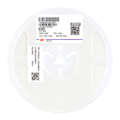 0603贴片电容15pF(150)±5%50V