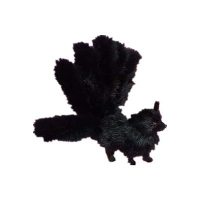 真皮新款九尾手工灵狐动物模型