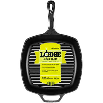 美国进口lodge洛矶横纹无涂层