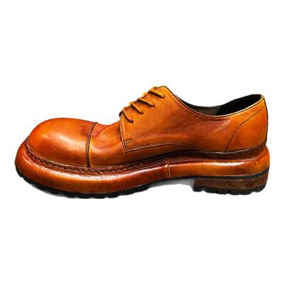 手工定制高端大头日式男士皮鞋