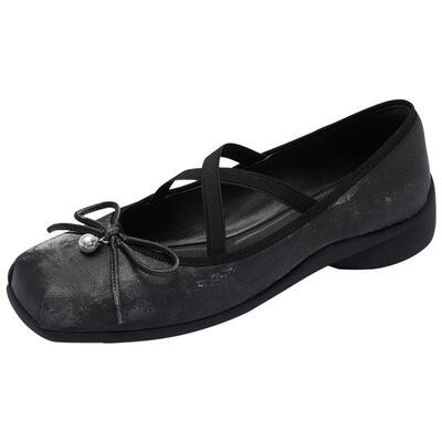 时尚方头玛丽珍单鞋女莱尔斯丹