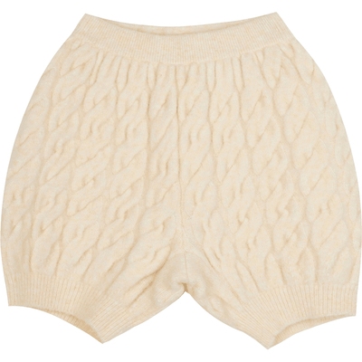 江南布衣童装保暖羊毛绞花短裤