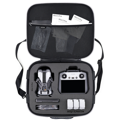 MAXCAM麦思卡姆 适用于 大疆DJI Mini 5 Pro收纳包单肩背包便携旅行包安全保护箱盒配件硬壳抗压摔防溅水