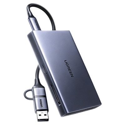绿联USB-C/A高速读卡器CM651