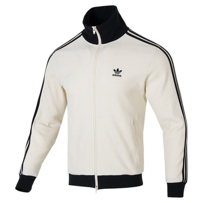阿迪达斯三叶草男女装外套正品官方旗舰店针织休闲运动夹克JW0109