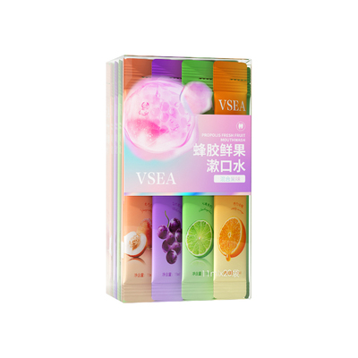 VSEA蜂胶鲜果漱口水便携条装