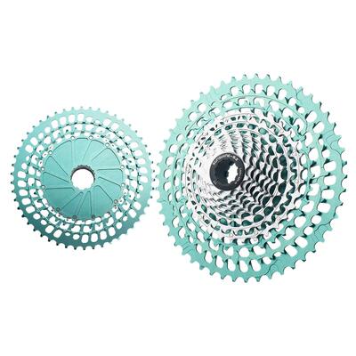日晖山地自行车飞轮MTB12速11-46/50/51T HG超轻量彩色镂空大齿轮