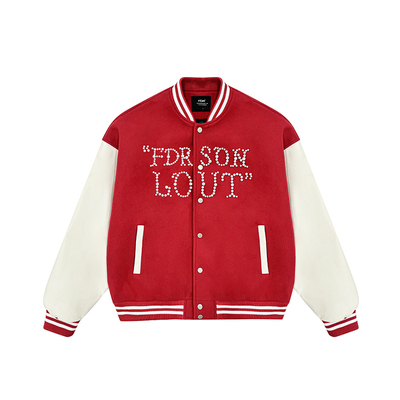 FDR官方店珍珠夹棉棒球服外套