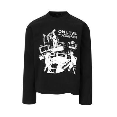 SWAG秋季潮牌乐队亚比风长袖T恤