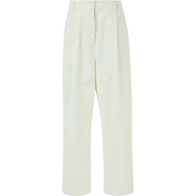 【折扣】YMC 夏季女褶裥棉质直筒裤休闲裤