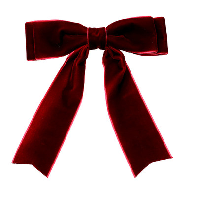 手作秋冬丝绒发饰发夹复古顶夹