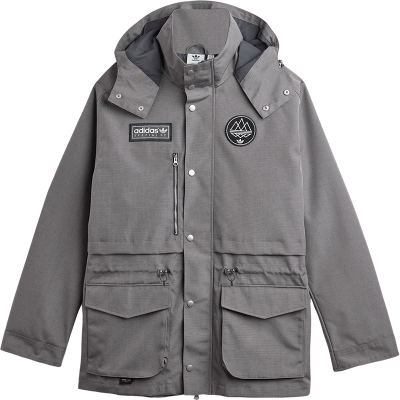 阿迪达斯男士运动连帽口袋外套