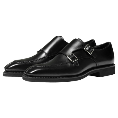 Truffaut固特异手工孟克鞋超轻底