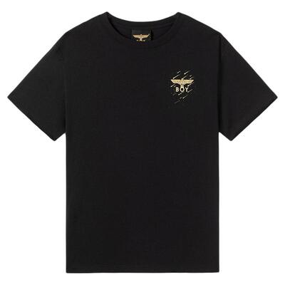 BOYLONDON金色流星翅膀印花短袖男女春夏新款潮牌圆领T恤N01908