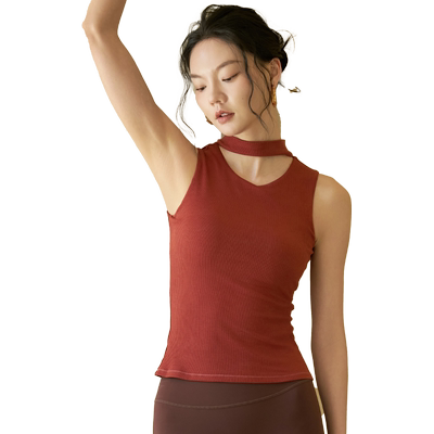 卡益瑜伽服背心带胸垫健身上衣女