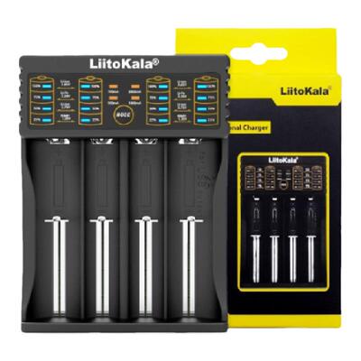Liitokala Lii402智能充电器18650 26650AAA7号5号AA铁锂镍氢通用