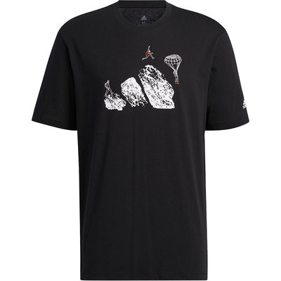 阿迪达斯男子运动休闲短袖